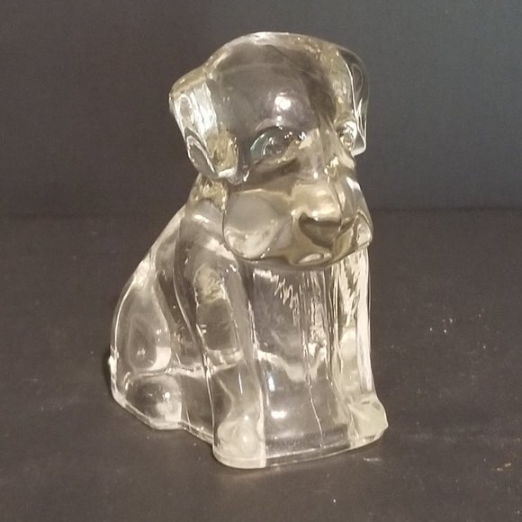Accents | Art Glass Dog Clear Glass 3 Dog | Poshmark
